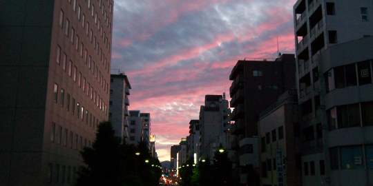 aki's STOCKTAKING: 夕焼け /070615
